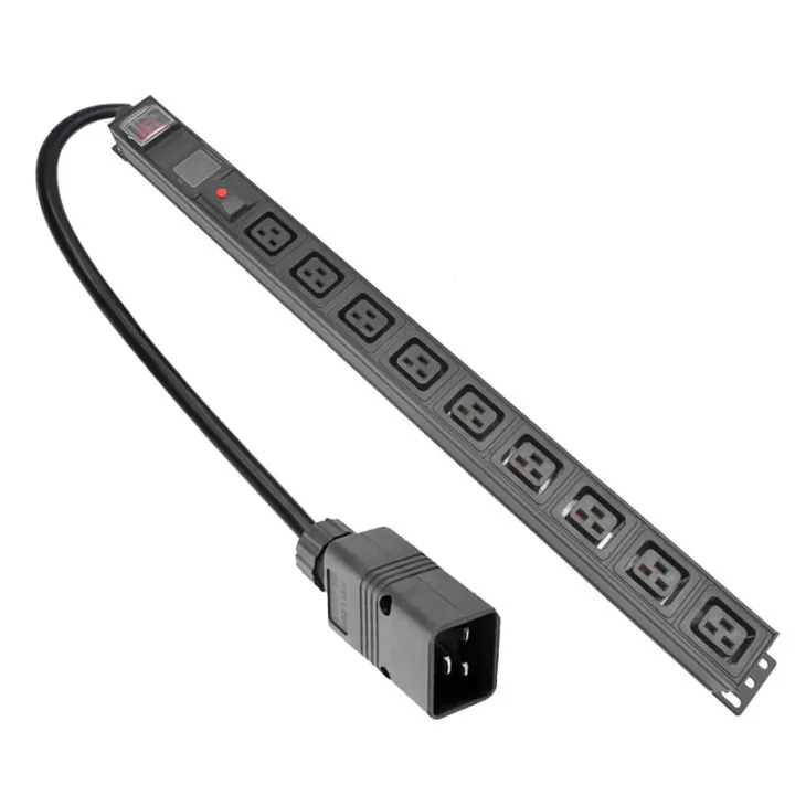 PDU Power Strip C19 output 9AC socket With current display meter C13 ...