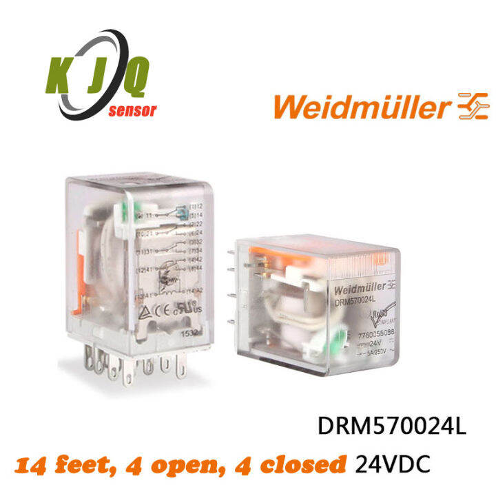 Original Weidmüller DRM570024L intermediate relay 24V DC 5A 4 open 4 ...