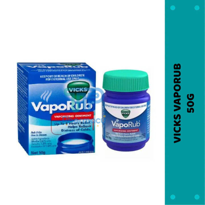 VICKS VAPORUB COLD VAPORISING OINTMENT 50G | Lazada