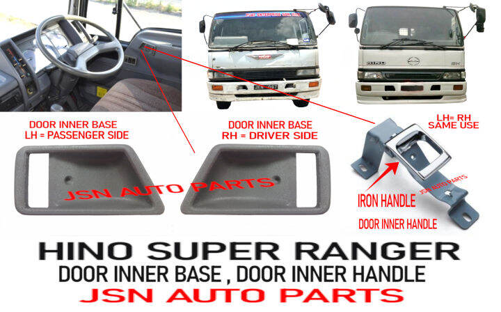 J13S08 DOOR INNER HANDLE , BASE HINO SUPER RANGER | Lazada