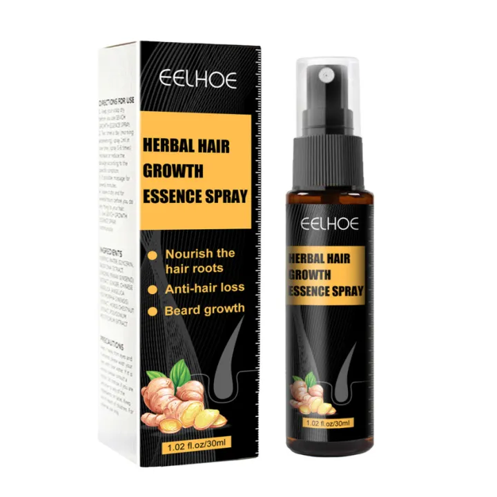 30Ml Herbal Hair Growth Essence Spray Set Hair Loss Treatment ...