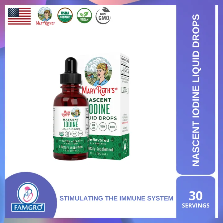 Mary Ruth Iodine Nascent Supplement Drops for Hormone and Weight ...