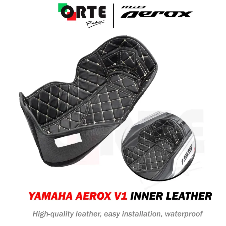 ORTE Yamaha Aerox V2 UBOX Cover Cow Hide Leather Motorcycle Accessories ...