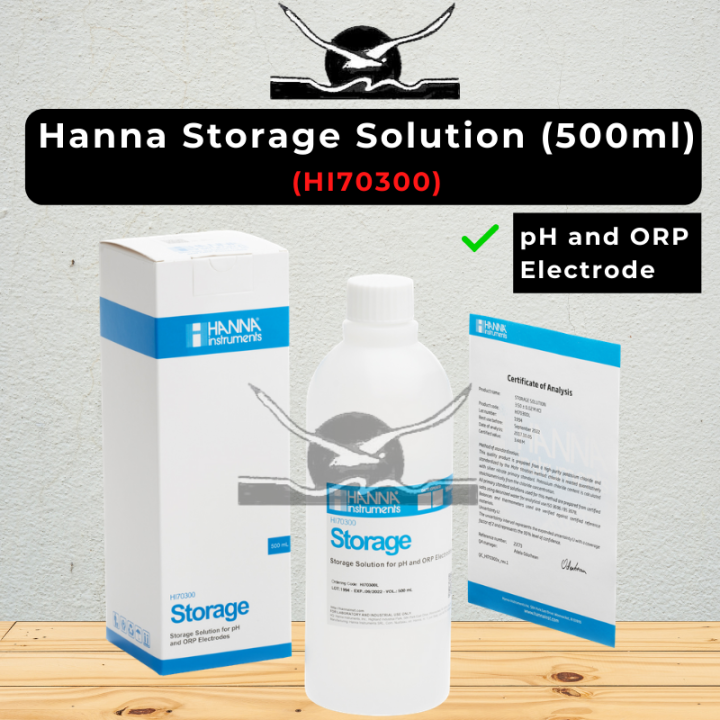 Hanna Storage Solution HI70300 pH and ORP Electrodes 500ml | Lazada