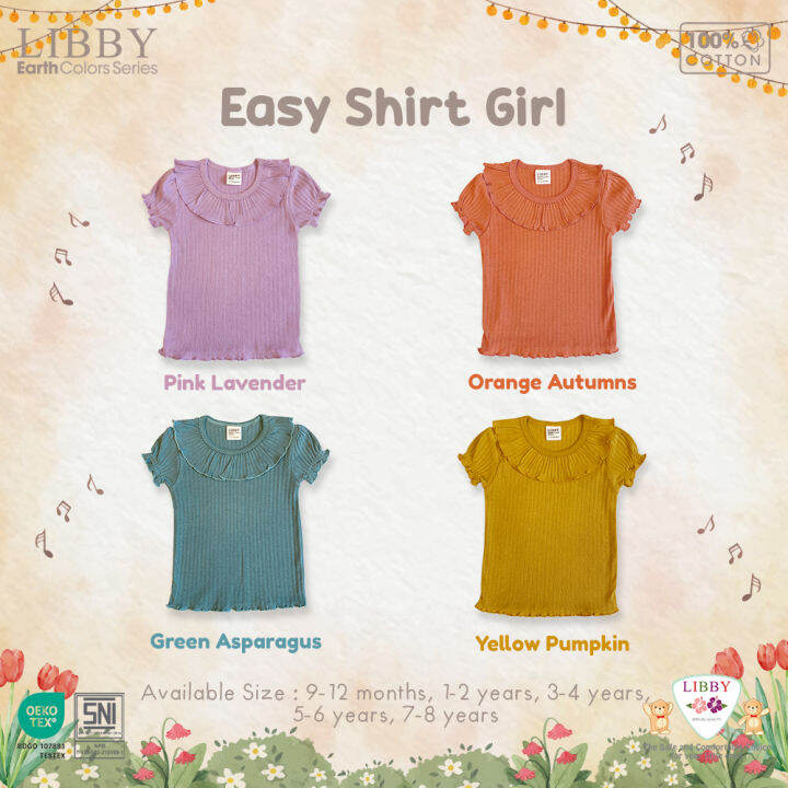 LIBBY Earth Colours Easy Shirt Girl | Lazada Indonesia