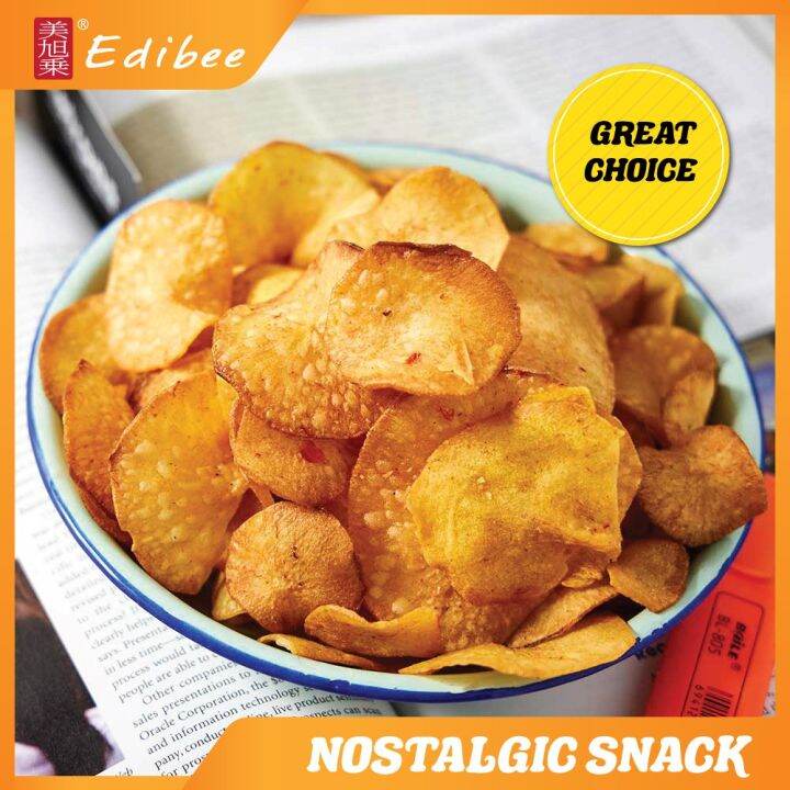 Edibee Kerepek Cili/Spicy Potato Snack (220g) Snacks Food Kerepek ...