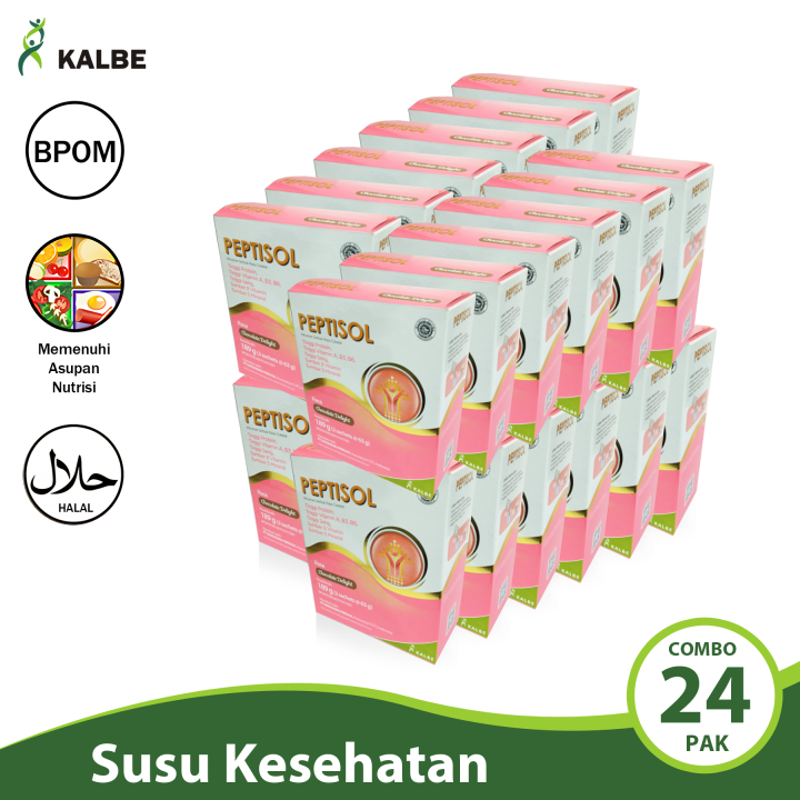KALBE Peptisol Susu Kesehatan COMBO 24 PAK Pangan Olahan Untuk Kontrol ...