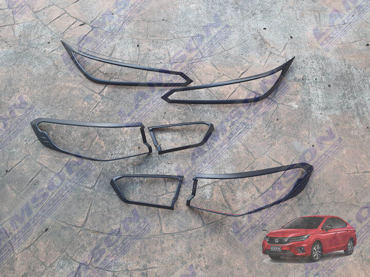 Honda City GN 2021 - 2024 Headlight and Taillight Cover Black | Lazada PH