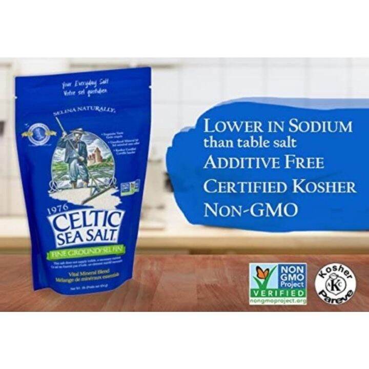 FINE GROUND, Celtic Sea Salt, 1 lb (454 g) | Lazada PH