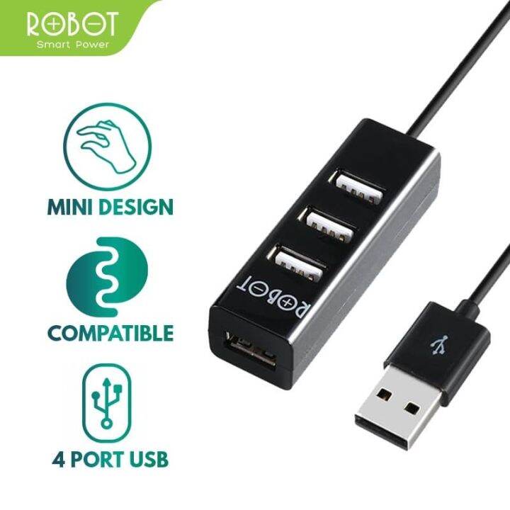 USB HUB Robot 4 Port 2.0 H140-80 Black USB HUB 4 Port USB HUB Robot ...
