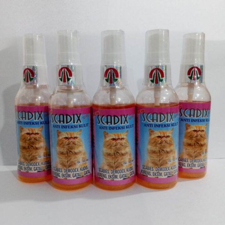 SCADIX Obat Kucing Spray Anti Infeksi Kulit Kucing - 60ml | Lazada ...