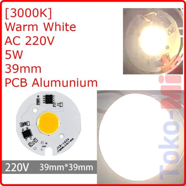 Modul Lampu LED Downlight PCB Alumunium 5W AC 220V 3000K 4000K 6000K ...