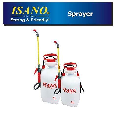 ISANO Garden Pressure Sprayer Adjustable spray nozzle Lubricant PVC ...