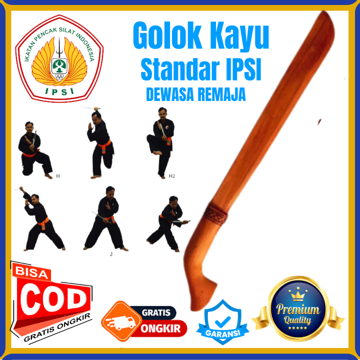 Golok Pencak Silat Bahan Kayu untuk Latihan - Golok Kayu Pencak Silat ...