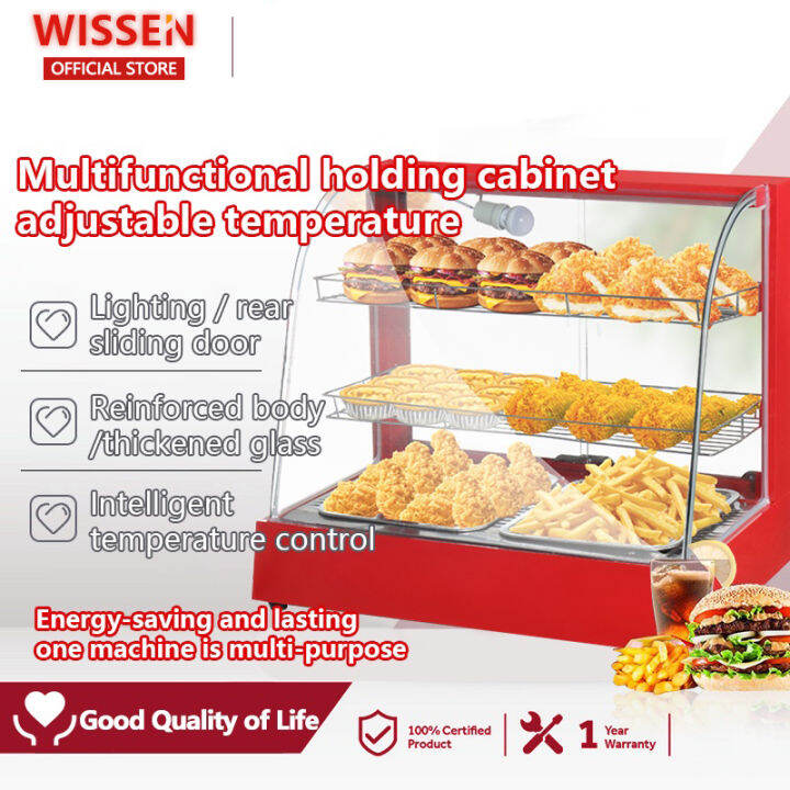 WISSEN Constant temperature cabinet heating display counter fried ...