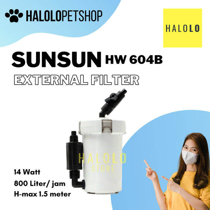 SUNSUN HW 604B External Canister Filter Aquarium Aquascape | Lazada ...