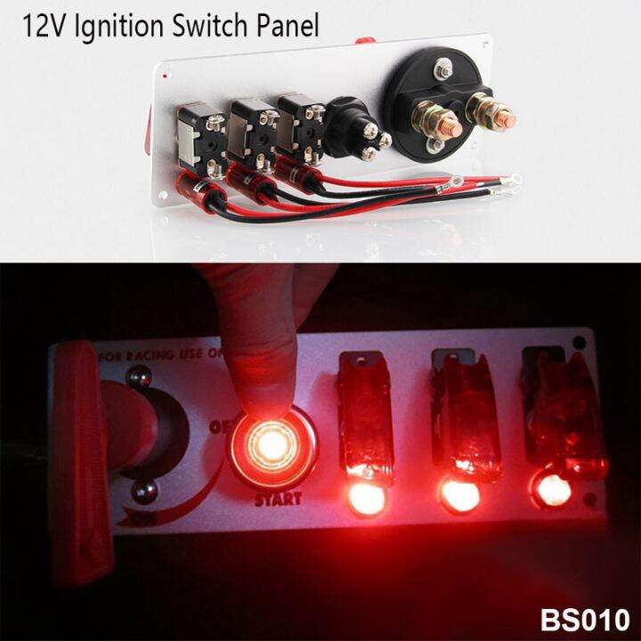 Car Accessories LED Toggle Switch for Racing Car Engine Start Push ...
