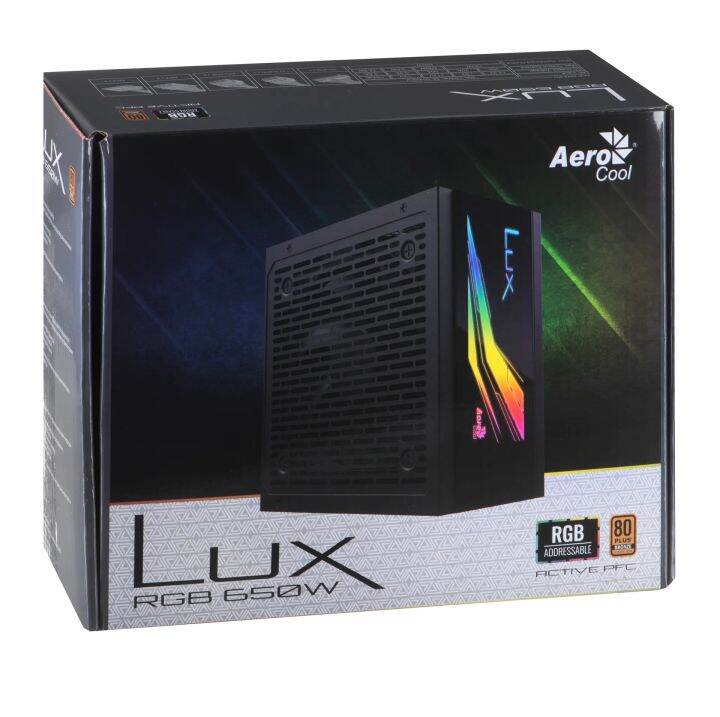 Aerocool LUX RGB ATX 650W 80 Plus Bronze Power Supply | Lazada