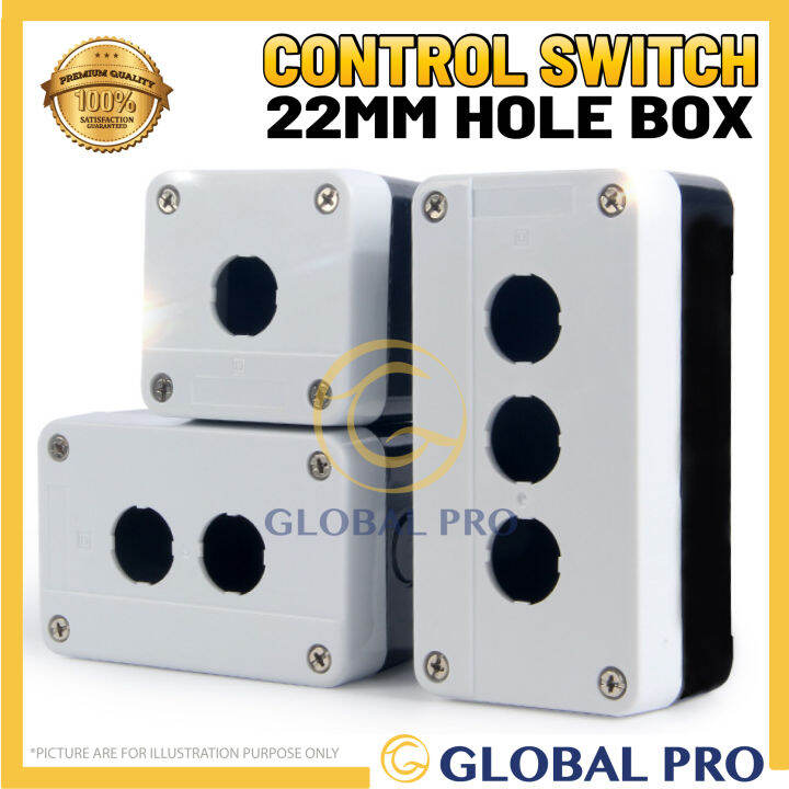 GLOBAL PRO 1/ 2/ 3 Way 22mm Waterproof Push Button Switch Control ...