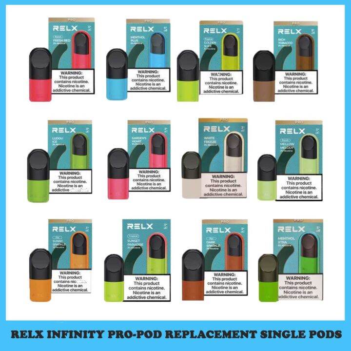 ♕Relx Infinity Pro Pod Replacement Single Juice Pods with Qr Code ...