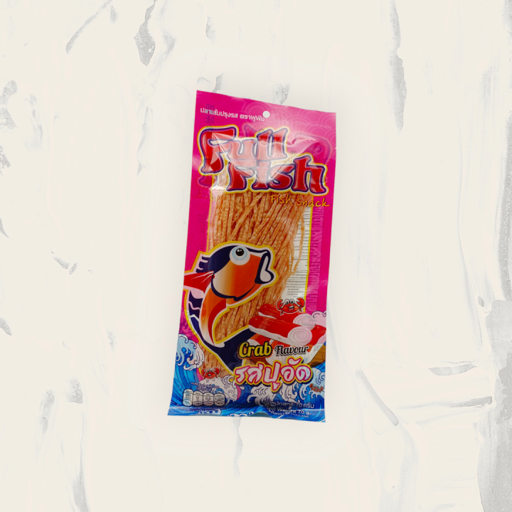 (Thailand) Full Fish Fish Snack. Crab Flavor. 70 grams. | Lazada PH