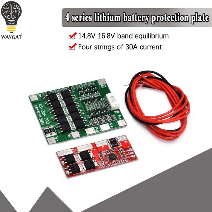 4S 30A High Current Li-ion Lithium Battery 18650 Charger Protection Board Module 14.4V 14.8V 16 ...