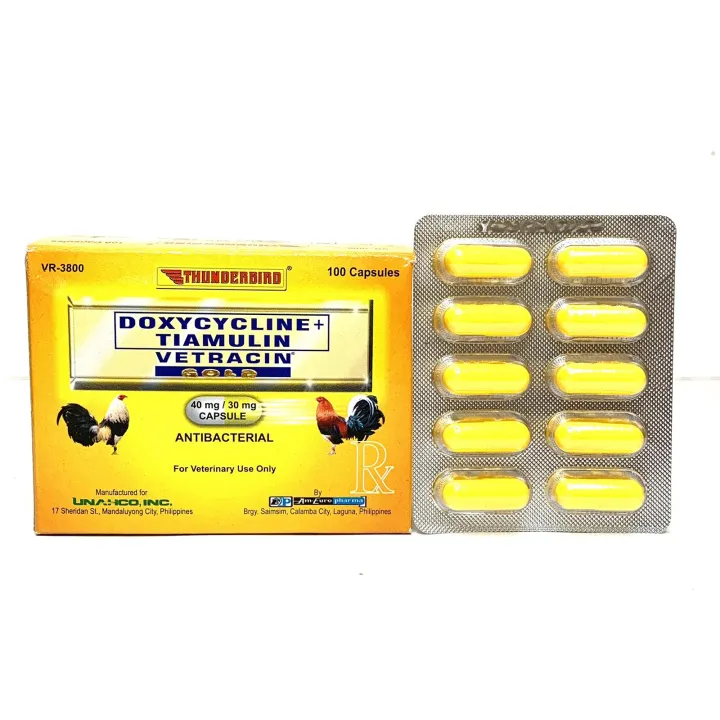 [FCR AGRIVET] 10pcs Vetracin Gold Capsule for Gamefowl / Para sa Manok ...