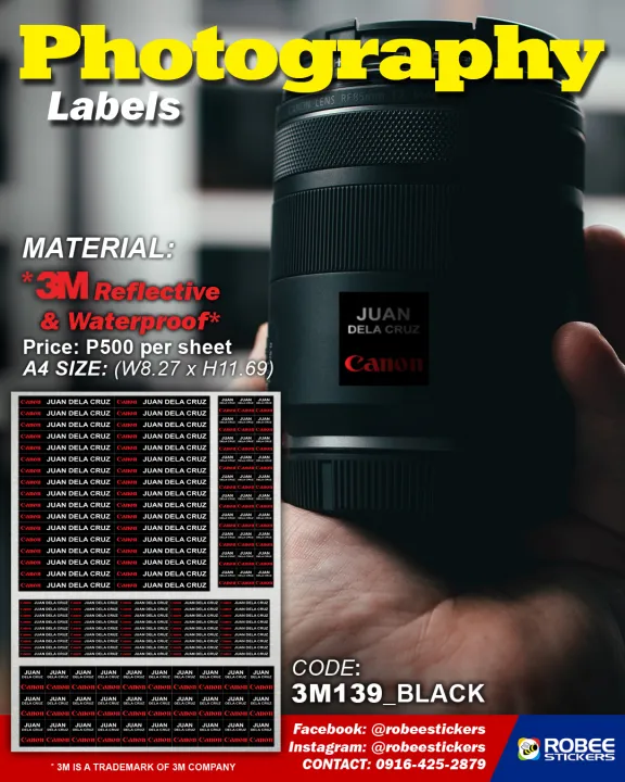 Photograpy Sticker Personalized 3M Reflectorized | Lazada PH