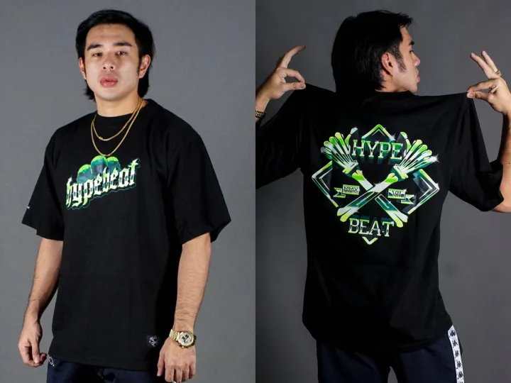 HYPEBEAT GREEN CHROME LOGO Black | Lazada PH