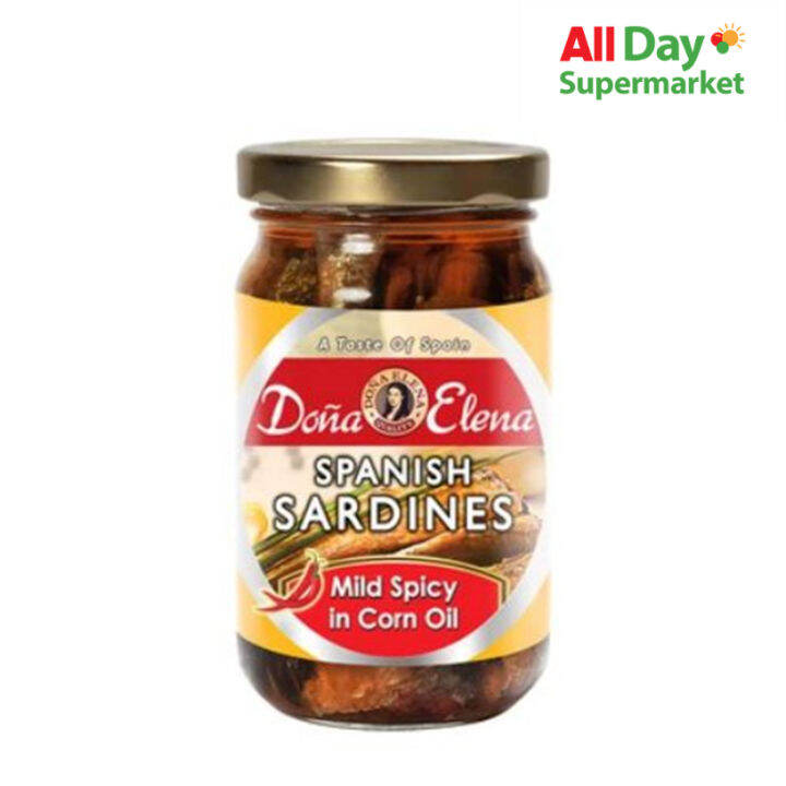 Dona Elena Span Sardines Mild Spicy in Corn Oil 228G | Lazada PH