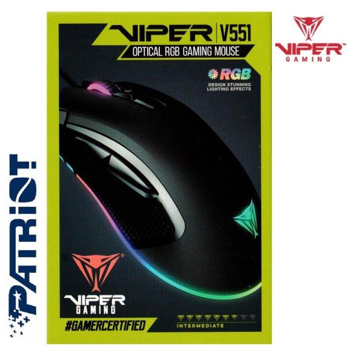 Patriot Viper V551 RGB Gaming Laser Mouse | Lazada.co.th