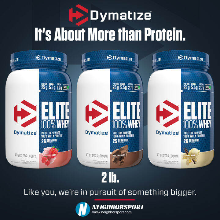 🔷Dymatize Nutrition🔷[2 lb.] ELITE 100% WHEY Protein เวย์โปรตีนฟื้นฟูและเสริมสร้างกล้ามเนื้อ ...