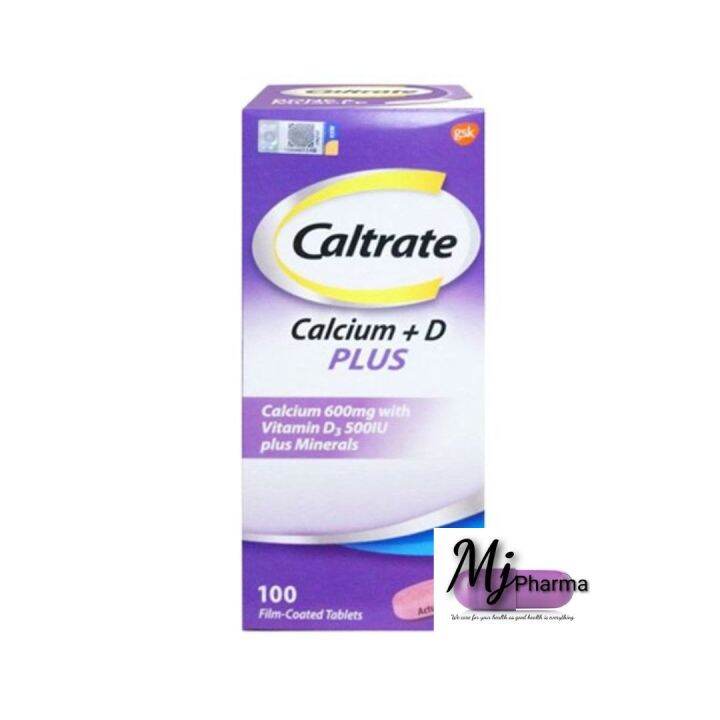 Caltrate 600 plus 100 tablets PER BOTTLE Calcium Health Supplement with ...