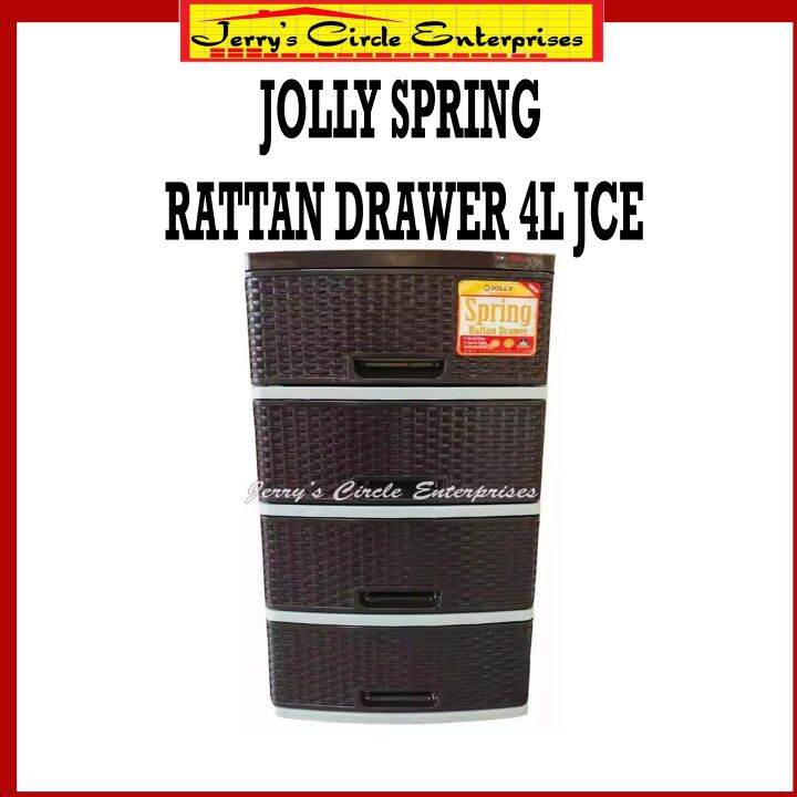 JOLLY SPRING RATTAN DRAWER 4L / 799 4L DRAWER JCE | Lazada PH