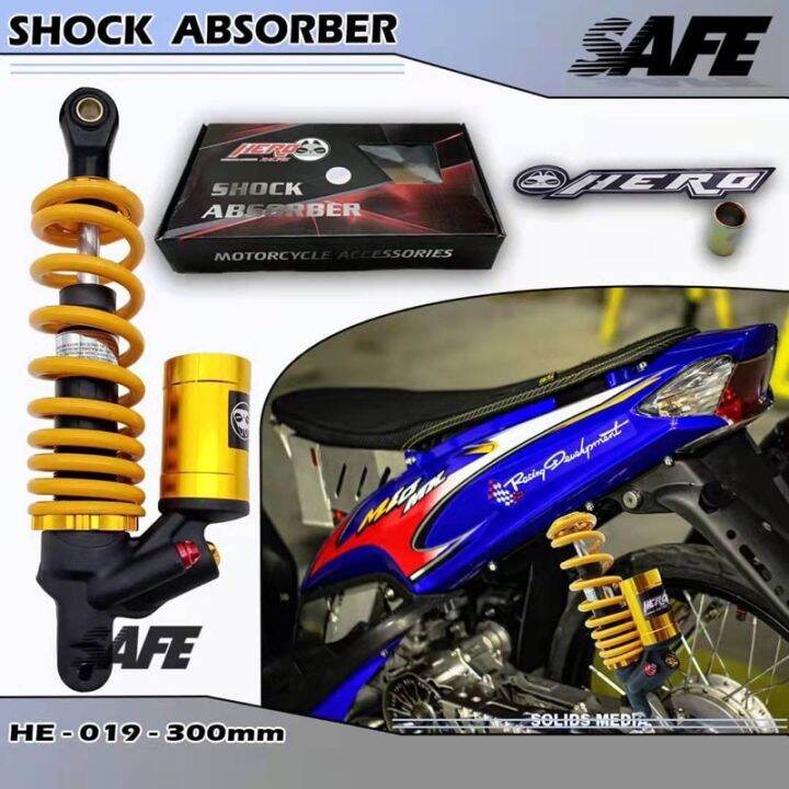 Racing Hero Rear Shock absorber black gold series MIO SPORTY MIO I 125 ...