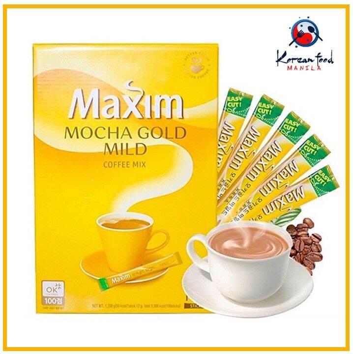 MAXM Coffee Mocha Gold Sticks famous Korean Coffee 100 sachets | Lazada PH