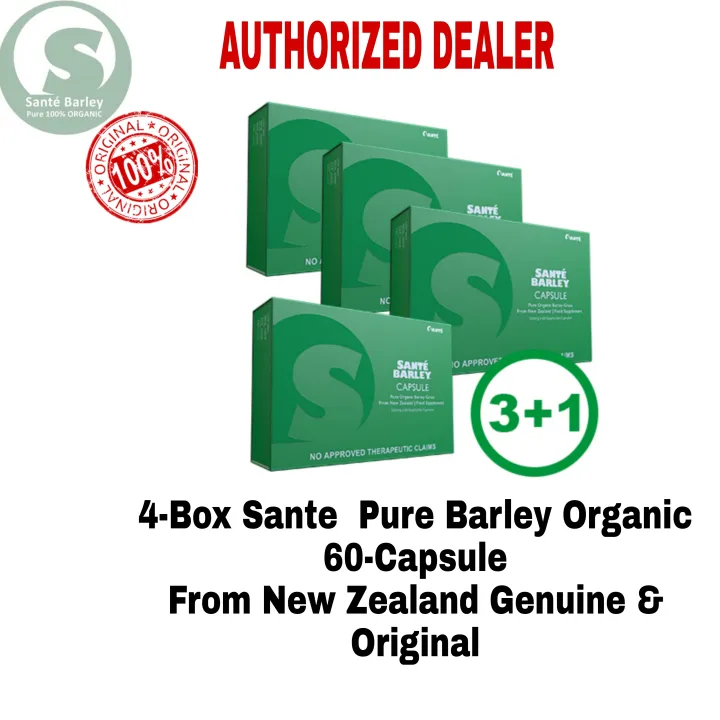 Sante Barley Capsule Pure Barley New Zealand 60 Capsules x 500mg per ...