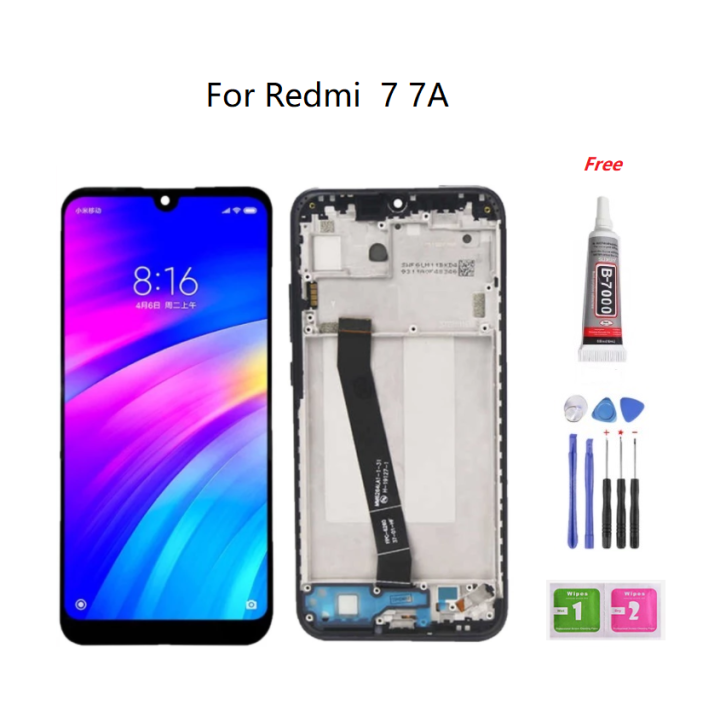 LCD with Frame For Xiaomi Redmi 7A Redmi 7 LCD Display With Frame Panel ...