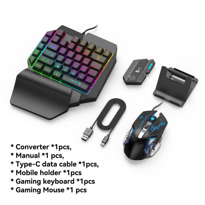Mobile Game Converter Keyboard Mouse Set Single Converter Bluetooth Compatible 5 0 Lazada Ph