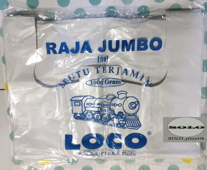 Kantong Plastik Raja Jumbo Putih Susu ukuran 50x75 tebal loco putih 50 ...