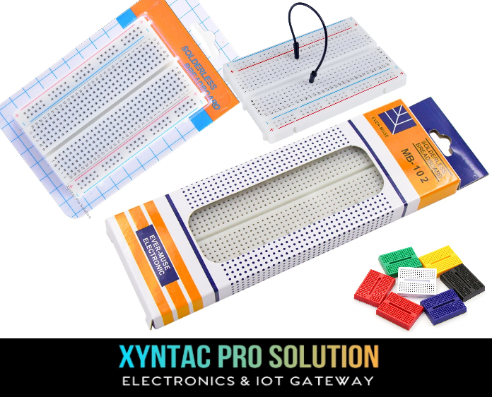 [High Quality] MB102 Solderless Breadboard 830 Large 400 Points Mini Breadboard SYB-170 Holes ...