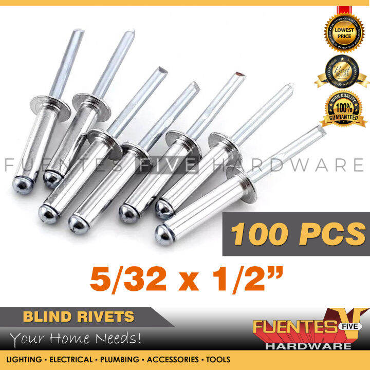 Blind Rivets 5/32 x 1/2 sold per 100pcs | Lazada PH