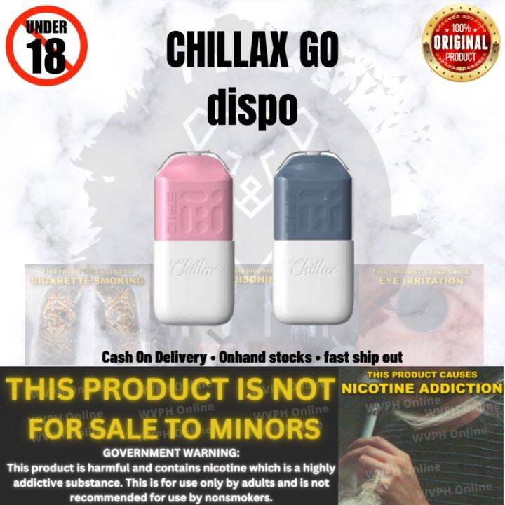 •AUTHENTIC• CHILLAX GO dispo 5k 3 | Lazada PH