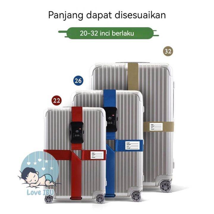 TSA Customs Lock Luggage Cross Straps Straps Seat Belt Strapping Straps ...