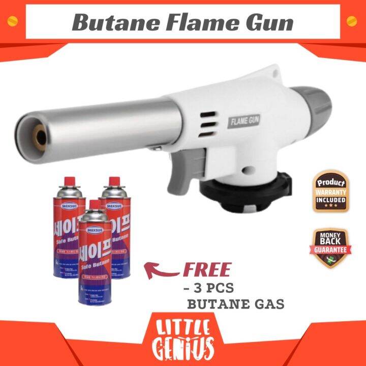 Butane Flame gun FREE 3 PCS BUTANE GAS TORCH Auto Ignition Blow Jet ...