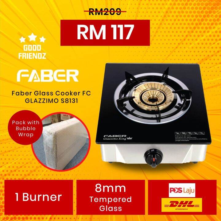 Faber FC GLAZZIMO Series Glass Cooker/Portable Gas Stove (single Burner ...