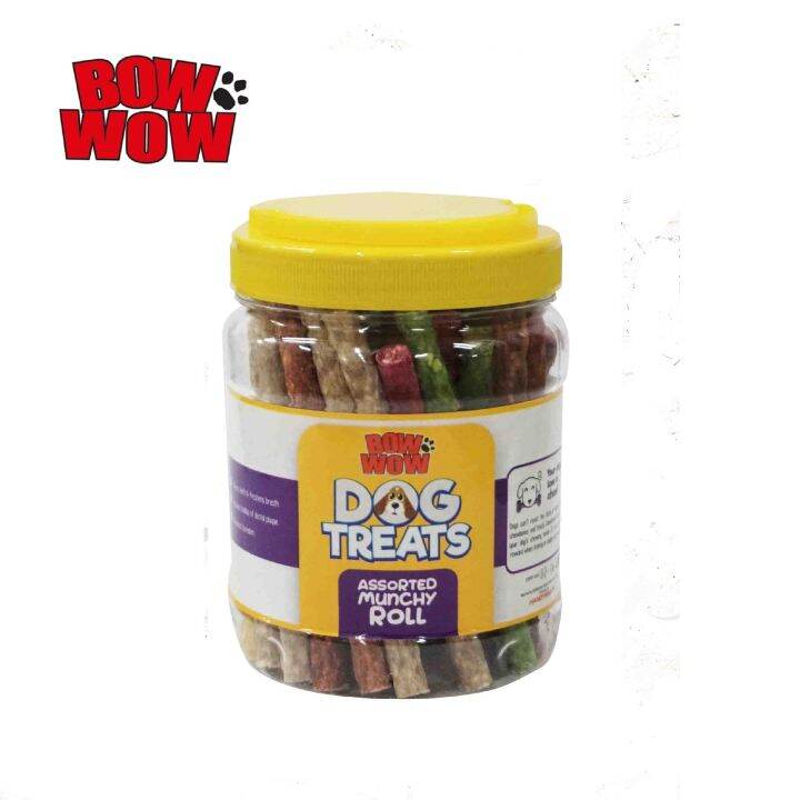 Bow Wow Dog Treat Assorted Munchy Roll Jar | Lazada PH