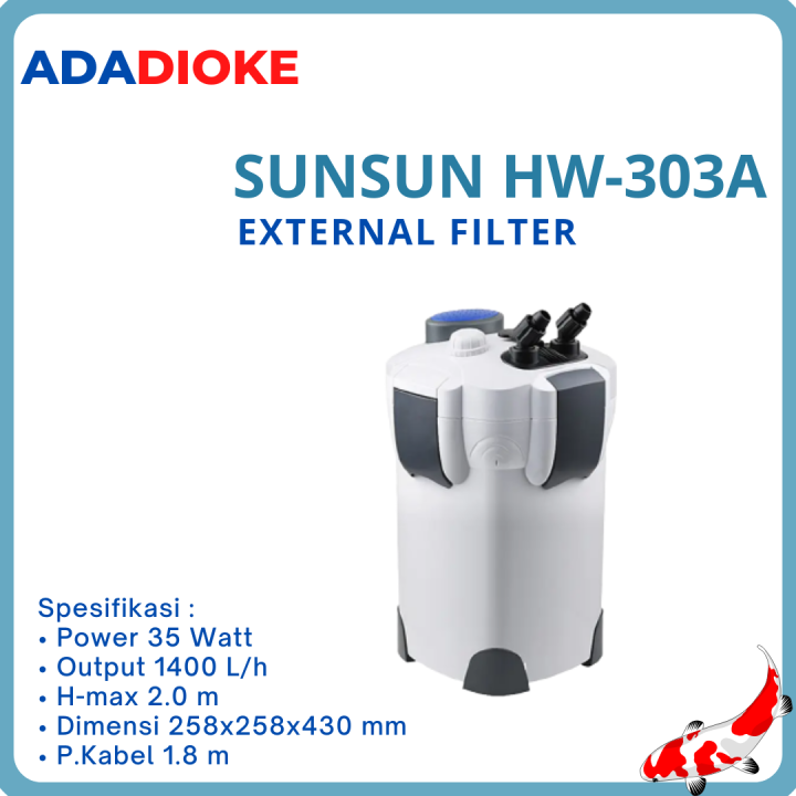 SUNSUN HW303A/HW 303A/800LITER External Canister Filter Aquarium/Kolam | Lazada Indonesia