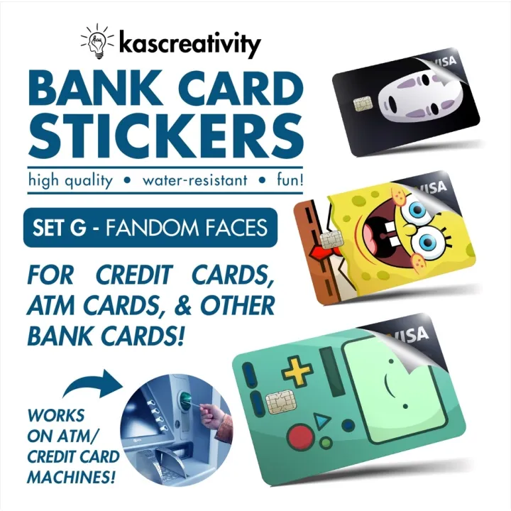 Fandom Faces Bank Card Stickers (for ATM Credit Debit Cards) | Lazada PH