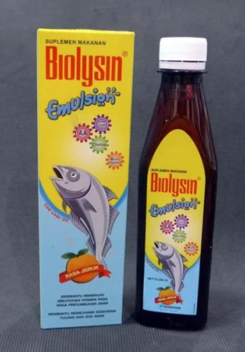 Biolysin Emulsion Isi 250 Ml COD Liver Oil Vitamin Anak | Lazada Indonesia